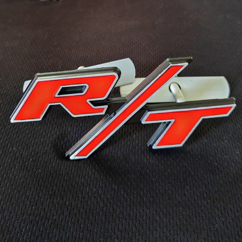 OEM For RT Front Grill Emblems R/T Car Badge Red Aluminum Nameplate ...