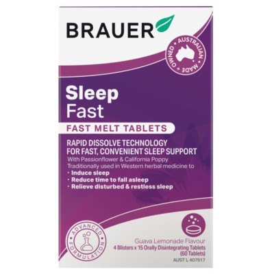 Brauer Sustained Sleep 30 Tablets Induce RElieve Restless Sleep | eBay ...