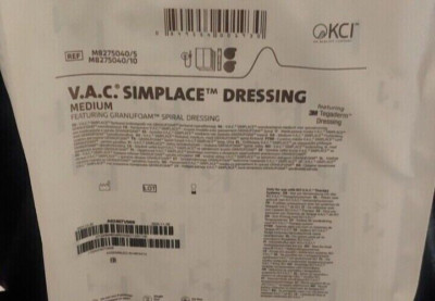 KCI ActiVAC Simplace Dressing, Medium size. Wound VAC Dressing, SINGLE ...