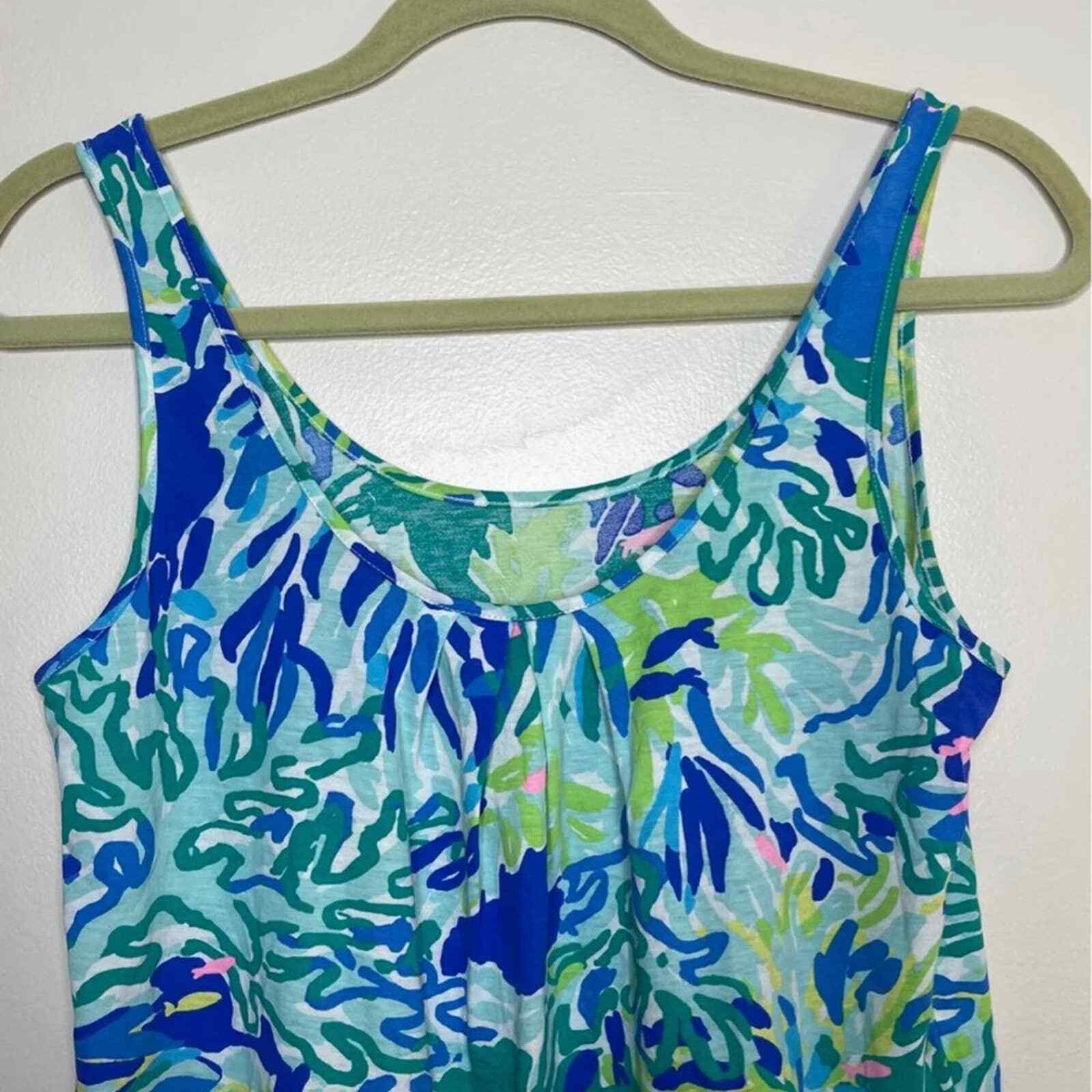 Lilly Pulitzer Kinsey Tank Wade and Sea - Gem