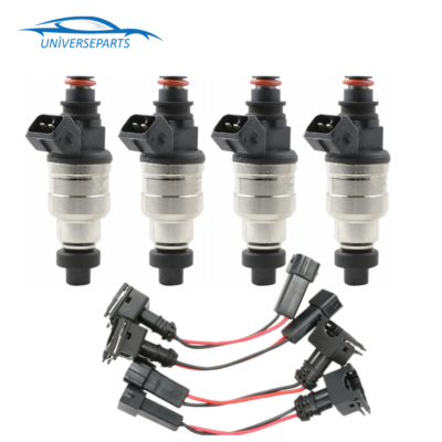 550cc Fuel Injectors For EVO4 5 6 7 8 9 RX-7 FC3S 13B 20B 4AGE 4G63T ...