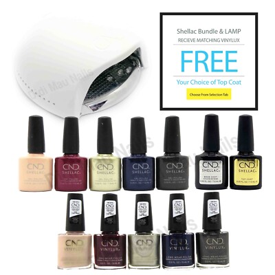 2019 CND Shellac Crystal Alchemy LED Lamp Bundle MATCHING VINYLUX .5 OZ ...