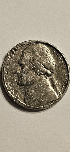 1980-P Jefferson Nickel Error Coin | eBay