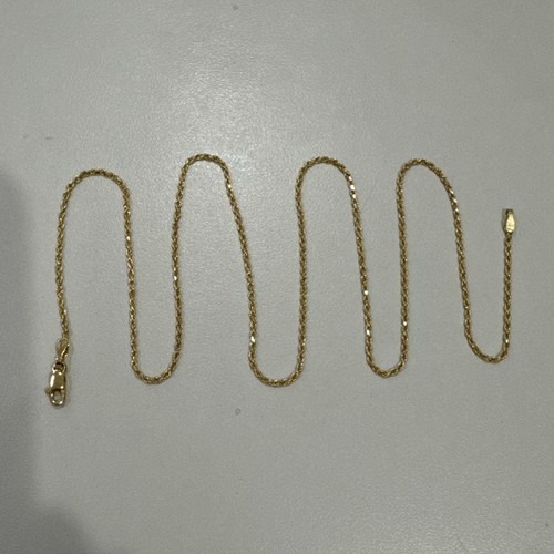 Solid 750/18K Yellow GOLD ROPE CHAIN 5.1 GRAMS 20” Inch 1.3mm | eBay