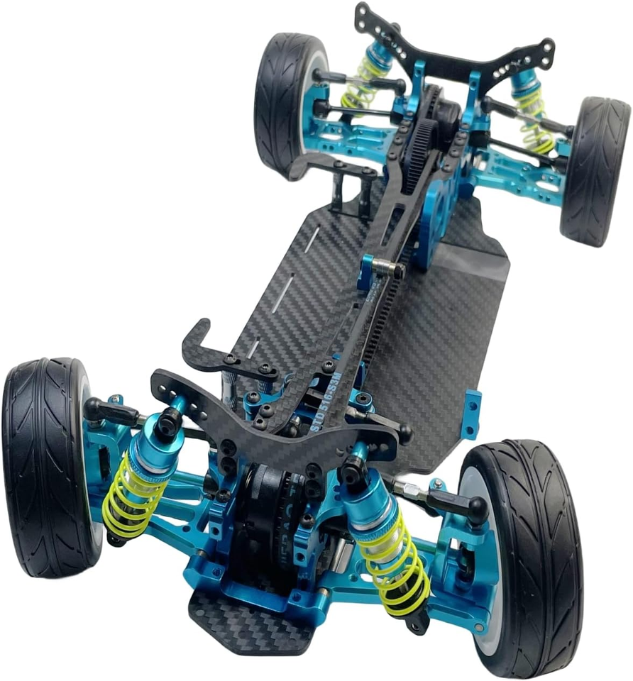 X416 RC DIY 1/10 Alloy and Carbon D4 AWD EP Drift Racing Car Body Frame ...