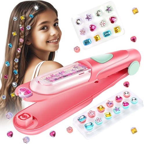 Hair Gem Stamper Kit, Bling Hair Jewels for Girls Toys, Hair Styling ...