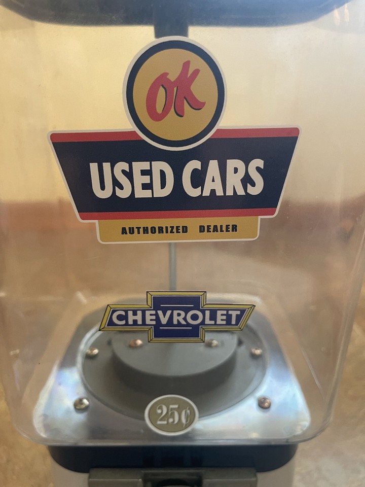CHEVROLET OK Used Cars bubblegum machine--25 cents--A & A brand--works ...