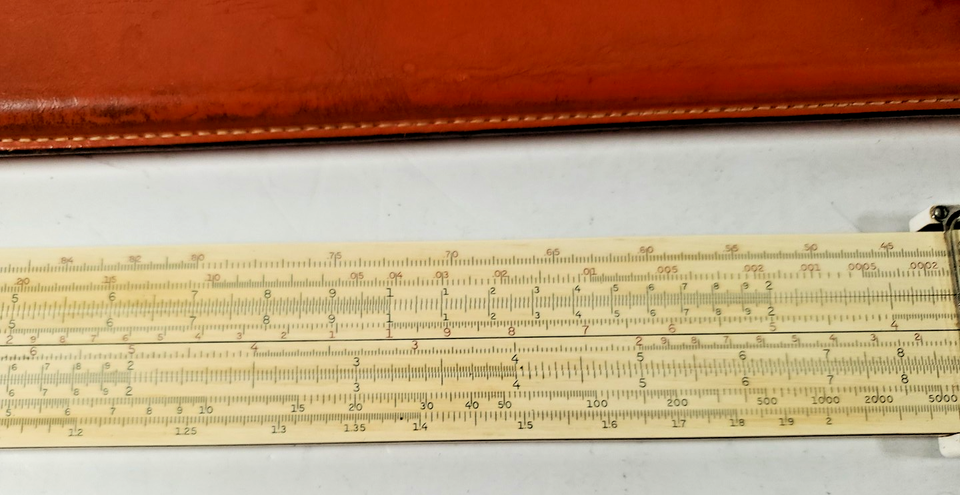 KE Log Log Duplex Decitrig Slide Rule W Leather Case 4081-3S VTG ...