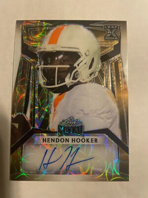 2023 Leaf Metal Hendon Hooker Crystal Black/Yellow Autographs #PAHH1 ...