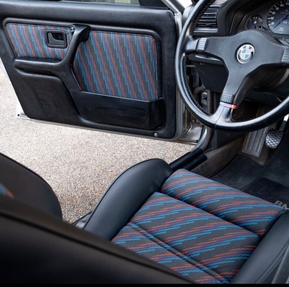 interior seat cloth fabric upholstery embossed Rain For E30 E36 E34 E28 ...