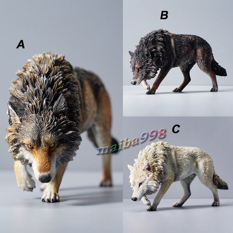 Vivid 1/6 North America Grey Wolf Action Figure Model Statue Toy Home ...