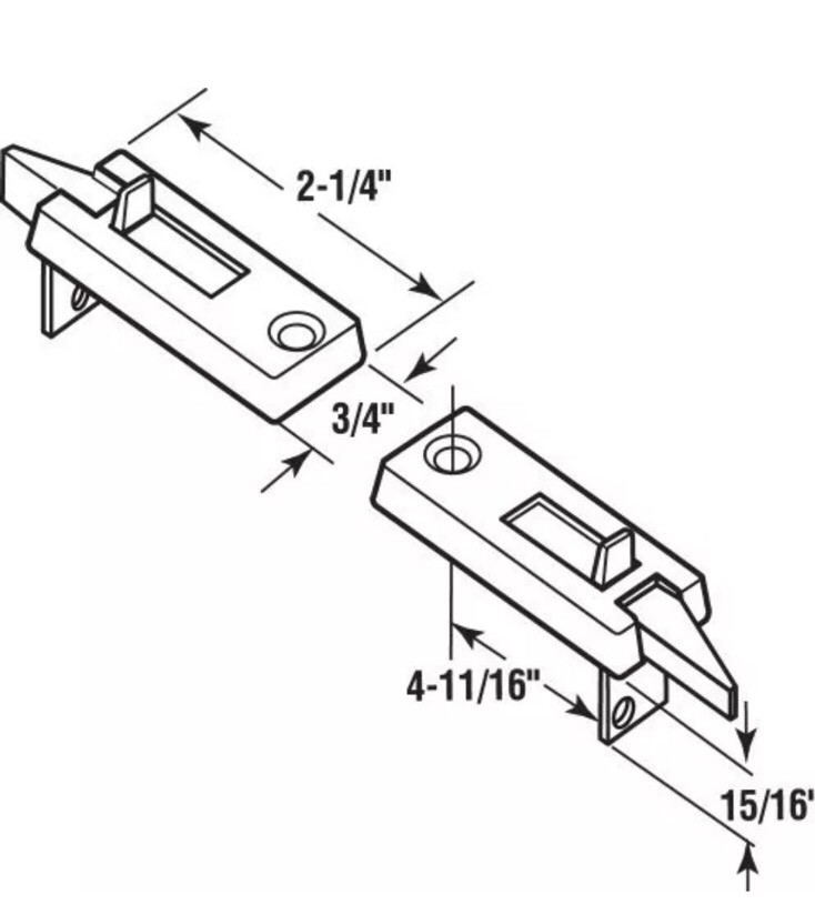 New - Prime-Line Products F 2642 Spring Loaded Sliding Window Tilt ...