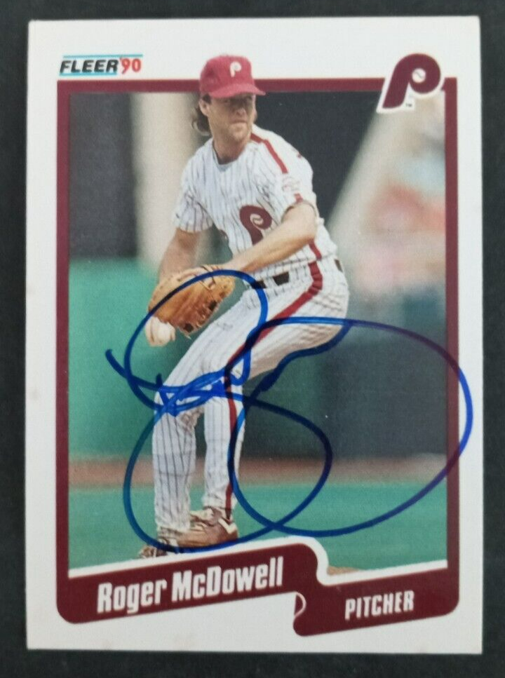 1990 Fleer SIGNED: Roger McDowell, PHILLIES #567 | eBay