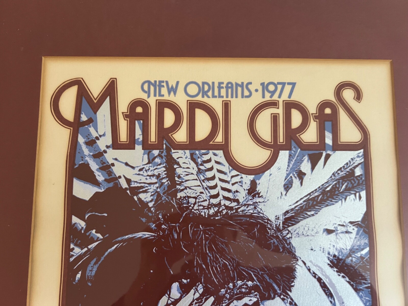 Vintage Mardi Gras 1977 Framed Signed Numbered George Burke/Michael P ...