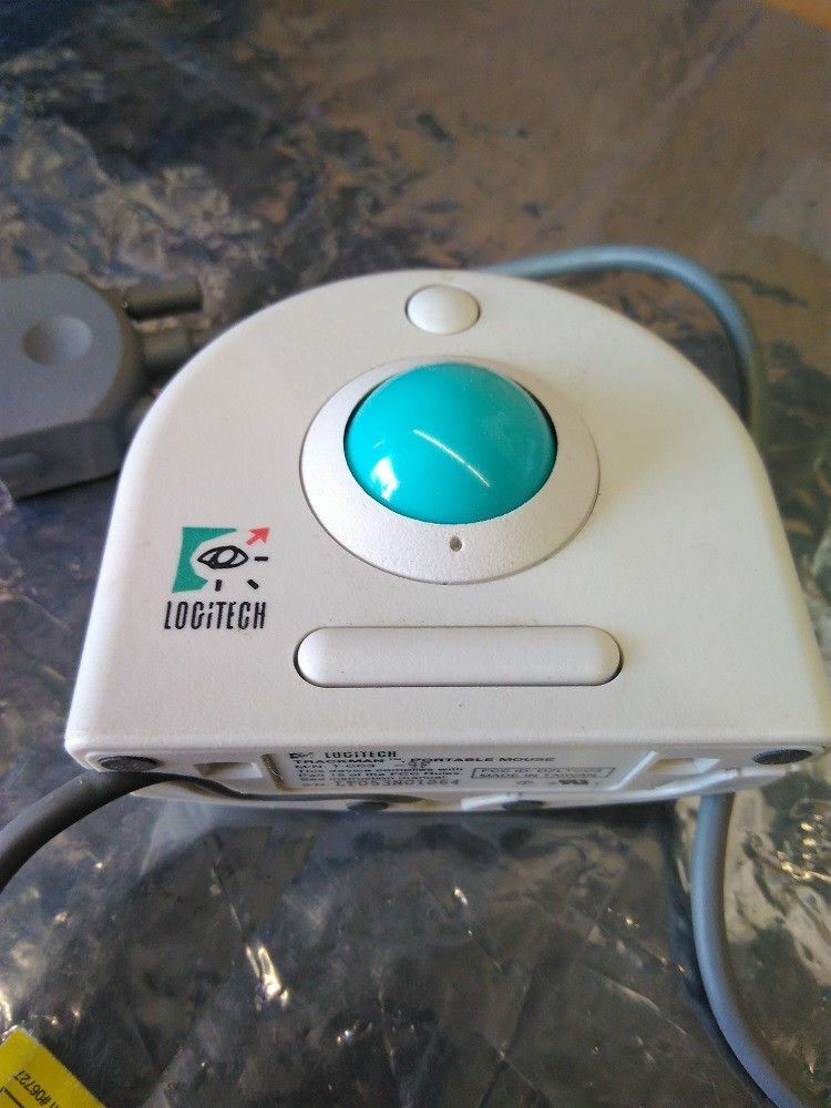 Logitech Trackman Portable Serial Mouse T-CC3 FOR PARTS ONLY | eBay