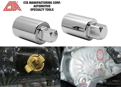 CTA Tools 2049 Square Head Drain Plug Sockets 2 Piece Set 8mm 10mm New ...