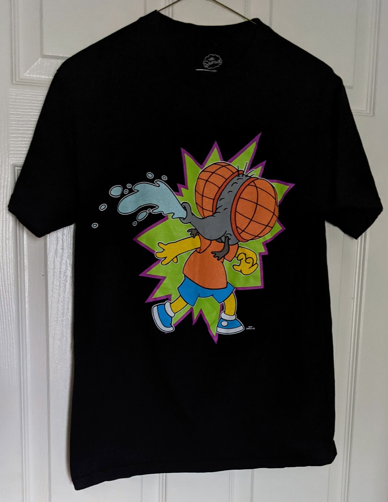 The Simpsons Treehouse of Horror Bart Fly Boy Black T… - Gem