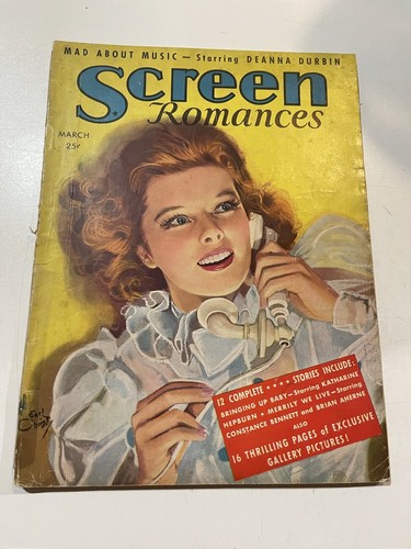 Screen Romances Magazine March 1936- Katharine Hepburn | eBay