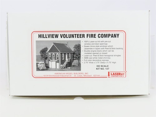 HO 1/87 Scale AMB LaserKit #147 Hillview Volunteer Fire Company ...