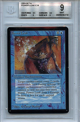 MTG Beta Power Leak BGS 9.0 (9) Mint Magic Card Amricons 6279 | eBay