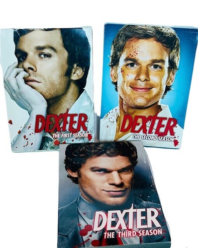 Dexter DVD box sets First 1st Second 2nd Third 3rd season lot Showtime ...
