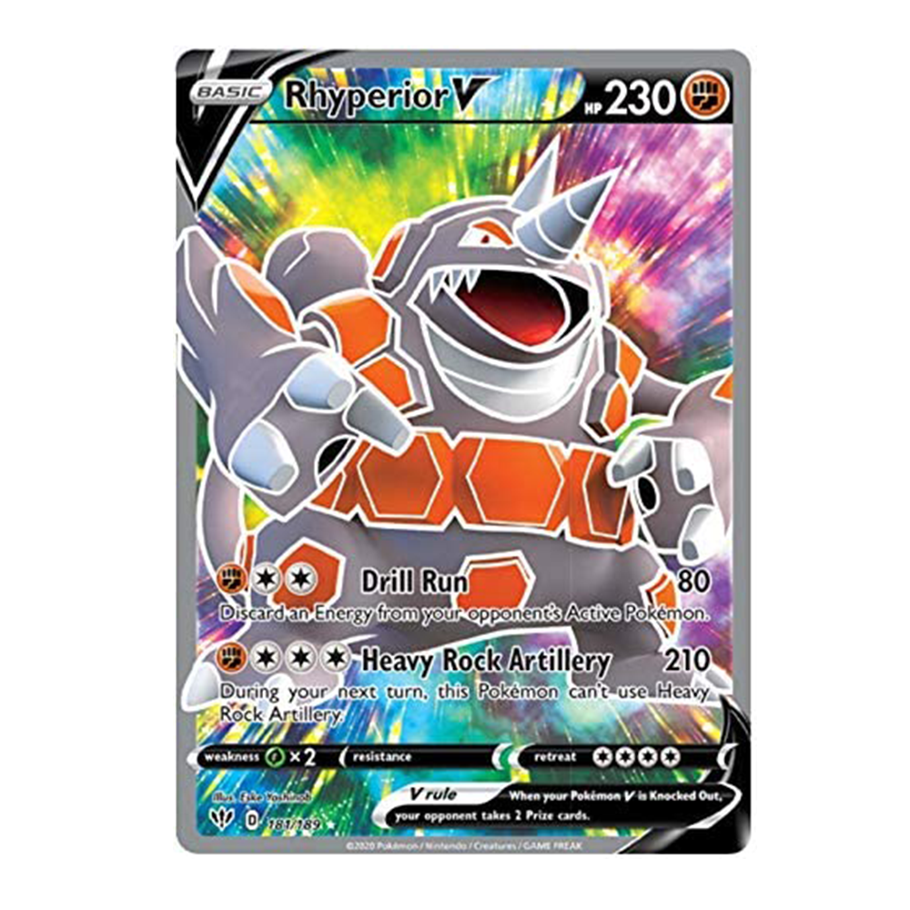 Rhyperior V (Full Art) 181/189 Ultra Rare Darkness Ablaze | eBay