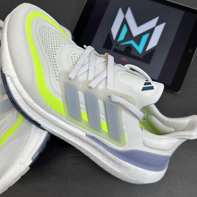 adidas Ultraboost Light Cloud White Wonder Blue Lemon Women’s 8.5 ...