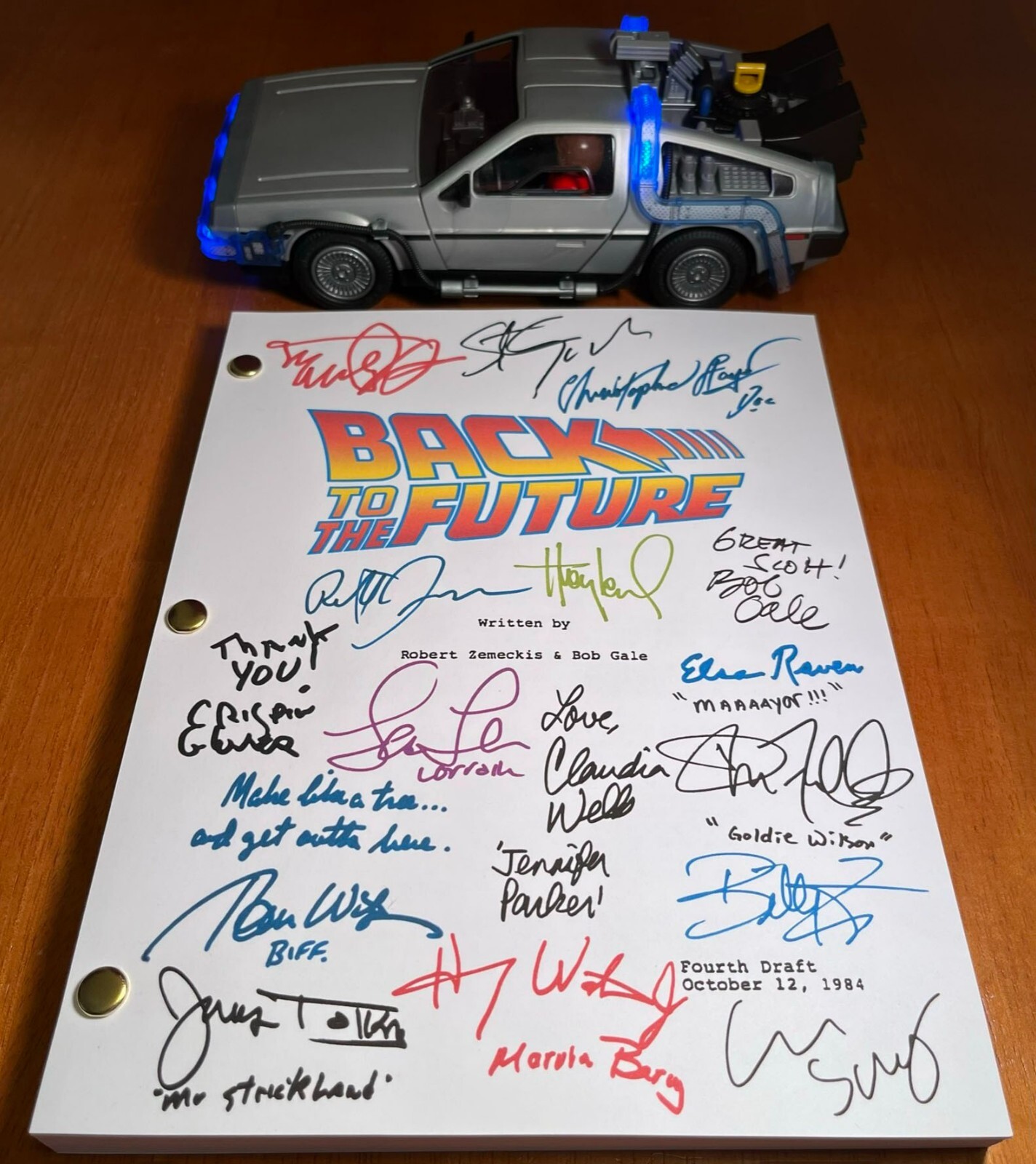 Back to the Future Script Cast-Signed - Autograph Reprints - 142 Pages ...