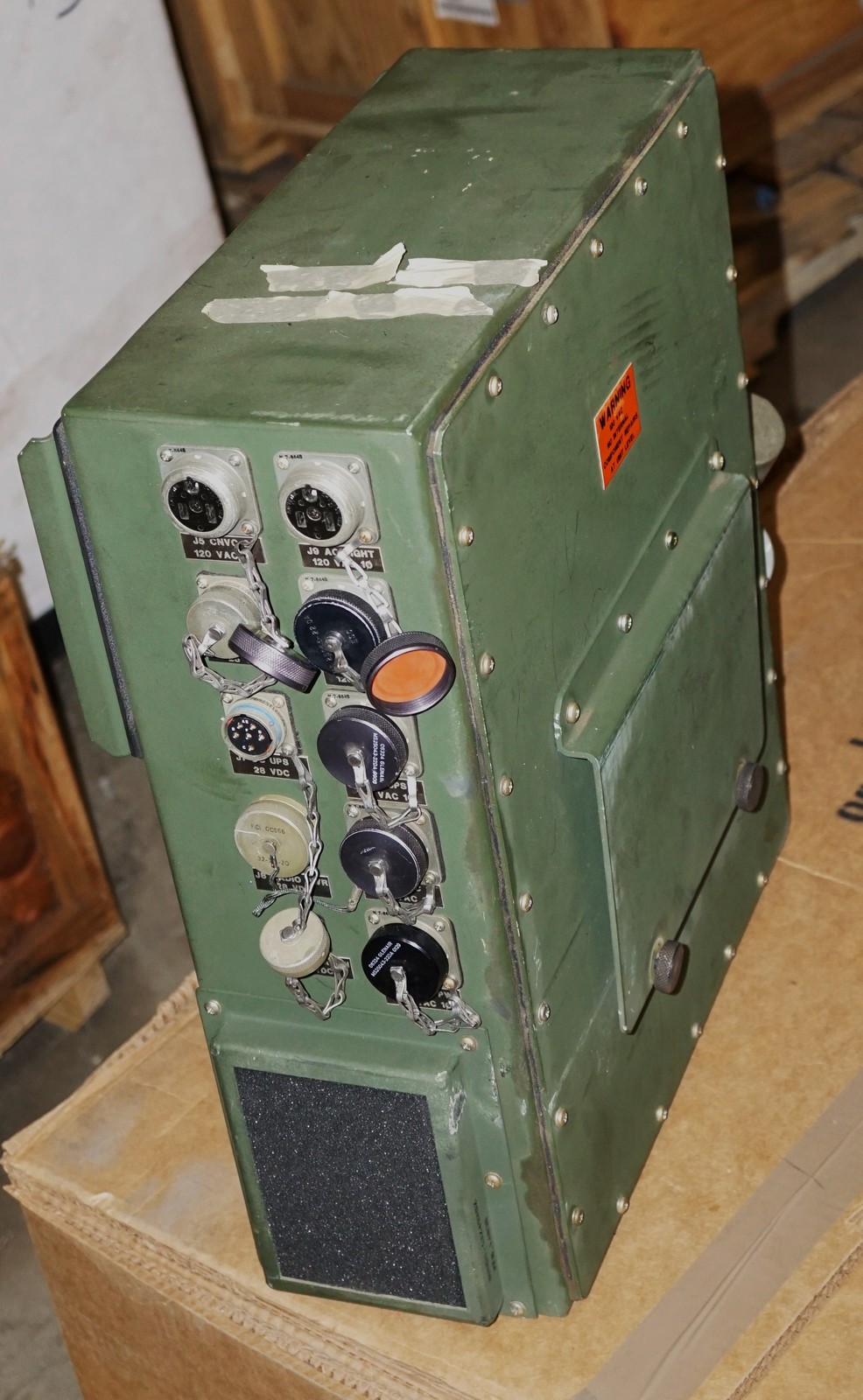 MILITARY J-6081 POWER BREAKER PANEL 120 VAC & 28 VDC MK-2722/G VAN ...