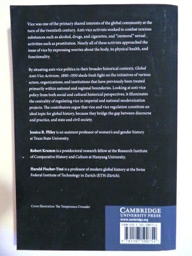 Global Anti-Vice Activism, 1890-1950 : Fighting Drinks, Drugs, And ...