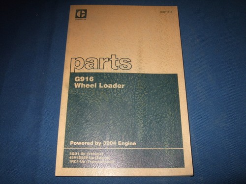 Cat Caterpillar G916 Roue Chargeur Pièces Livre Manuel S/N 5GD1-UP | eBay