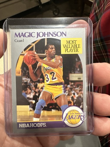 1990 LAKERS- Magic Johnson MVP NBA Hoops Card #157 MINT CONDITION ...