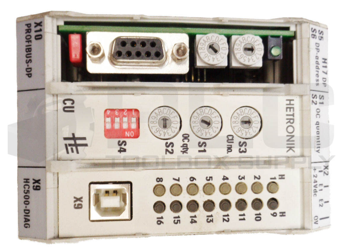 HETRONIK HC500 CPU MODULE PROFIBUS-DP HC500-CU-2DP HC500-DIAG 500.203 ...