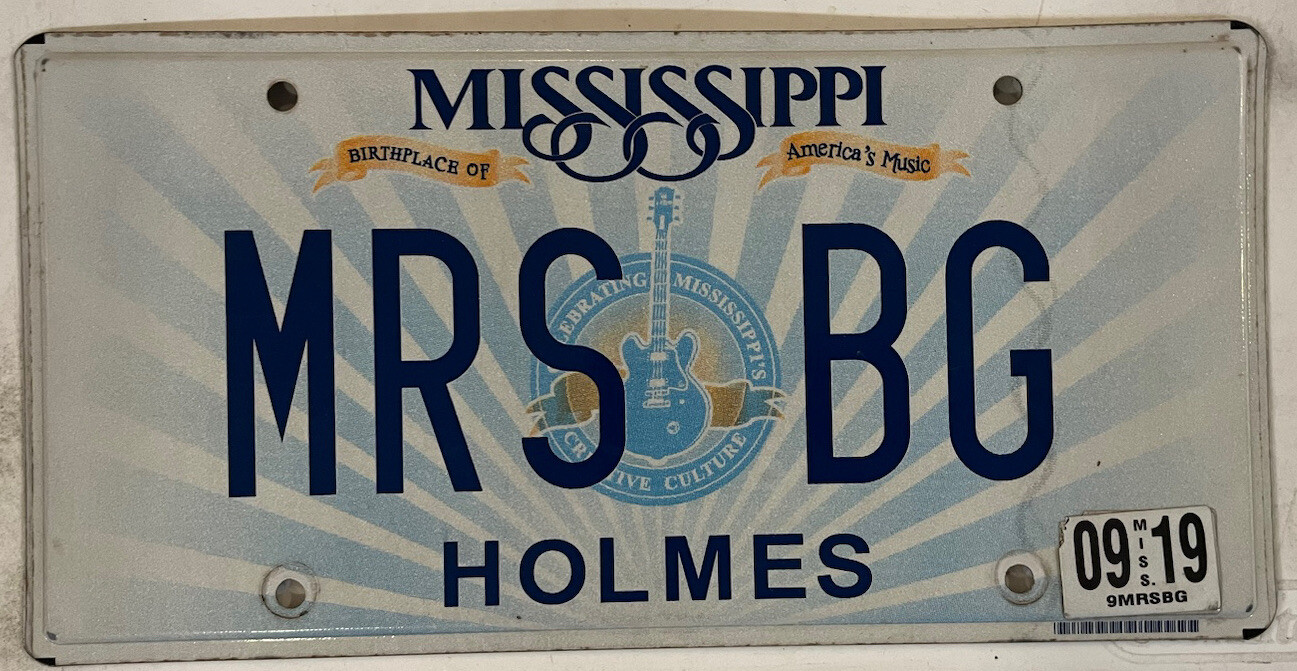 Vanity MISS BG BIG GIRL license plate Truck Car Head Foot Body Little ...