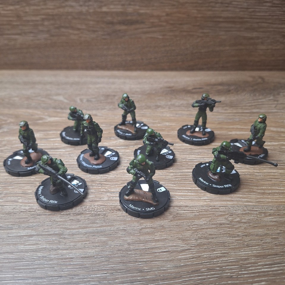 Halo Actionclix Miniatures 31 Spartan Figures 2007 Green/Red/Blue ...