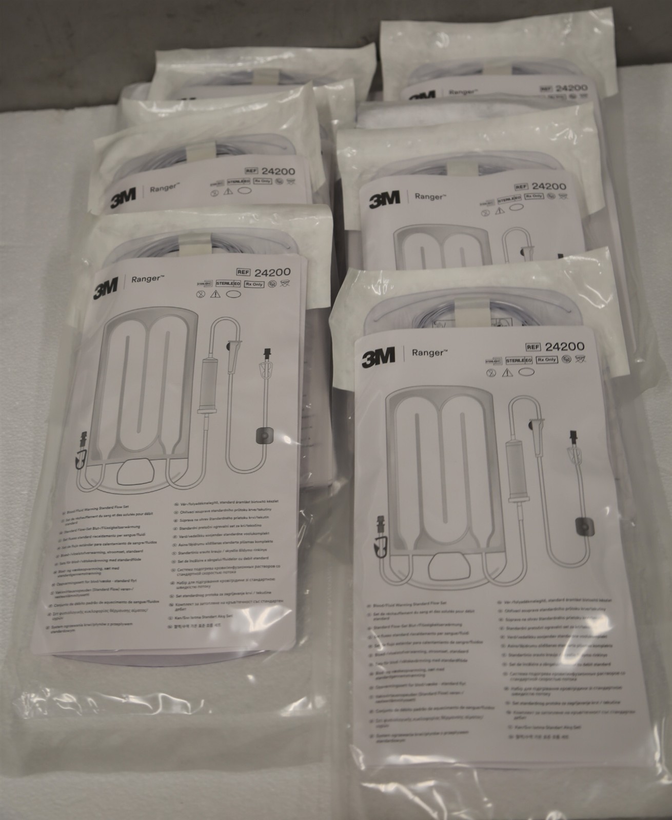 (10) 3M Ranger 24200 Standard Flow Blood/Fluid Warming System Sets Exp ...