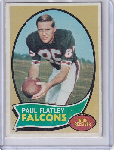 1970 Topps Football #66 Paul Flatley - Atlanta Falcons | eBay