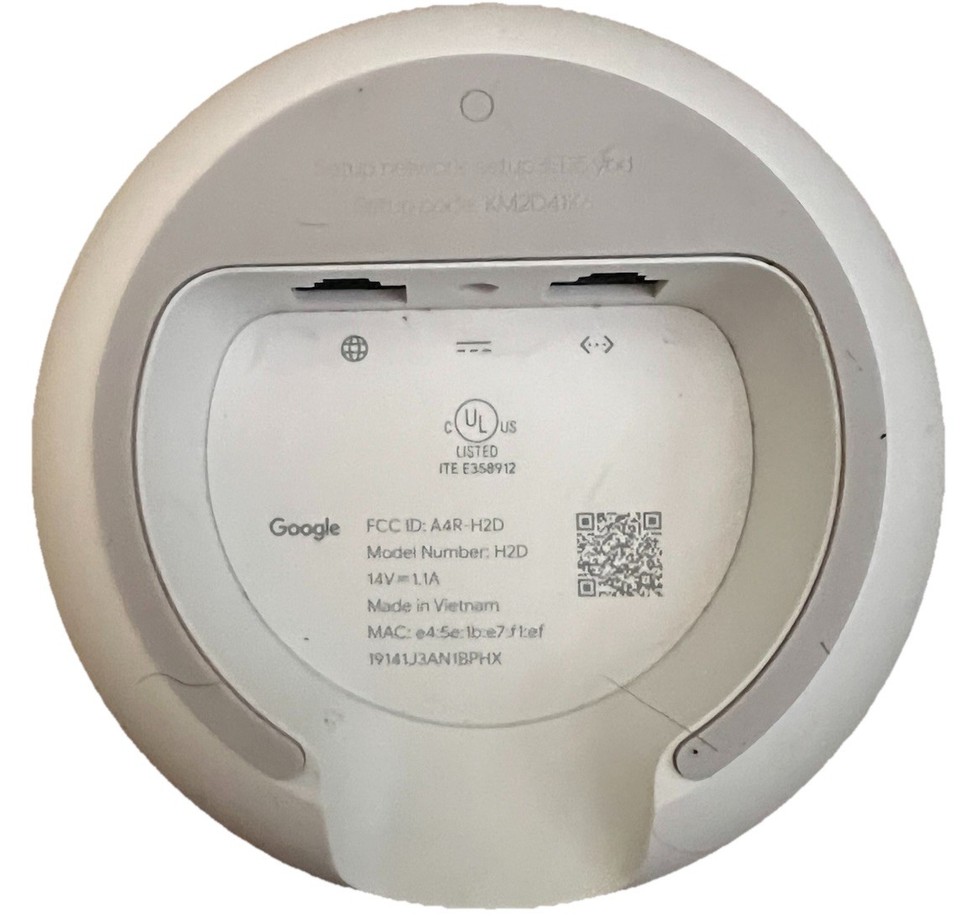White Google Nest WiFi H2D 2nd Gen Mesh AC2200 Router And OEM AC Cable ...