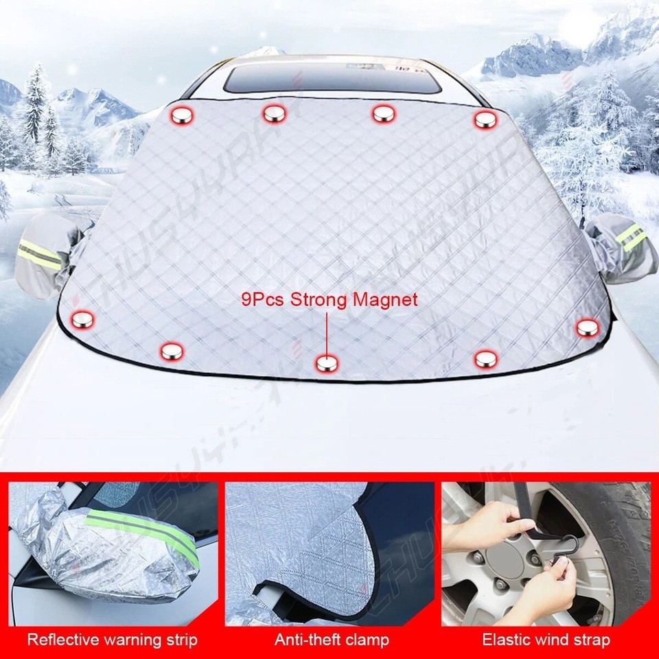 Winter Snow lce Rain Dust Frost Guard SunShadeCar Windshield Cover ...