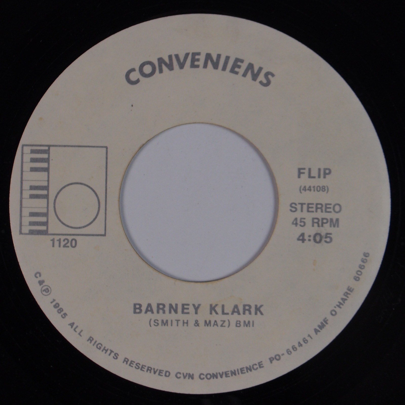 CONVENIENS: Commercial Dance Song ’85 private Industrial Avant Garde 45 ...