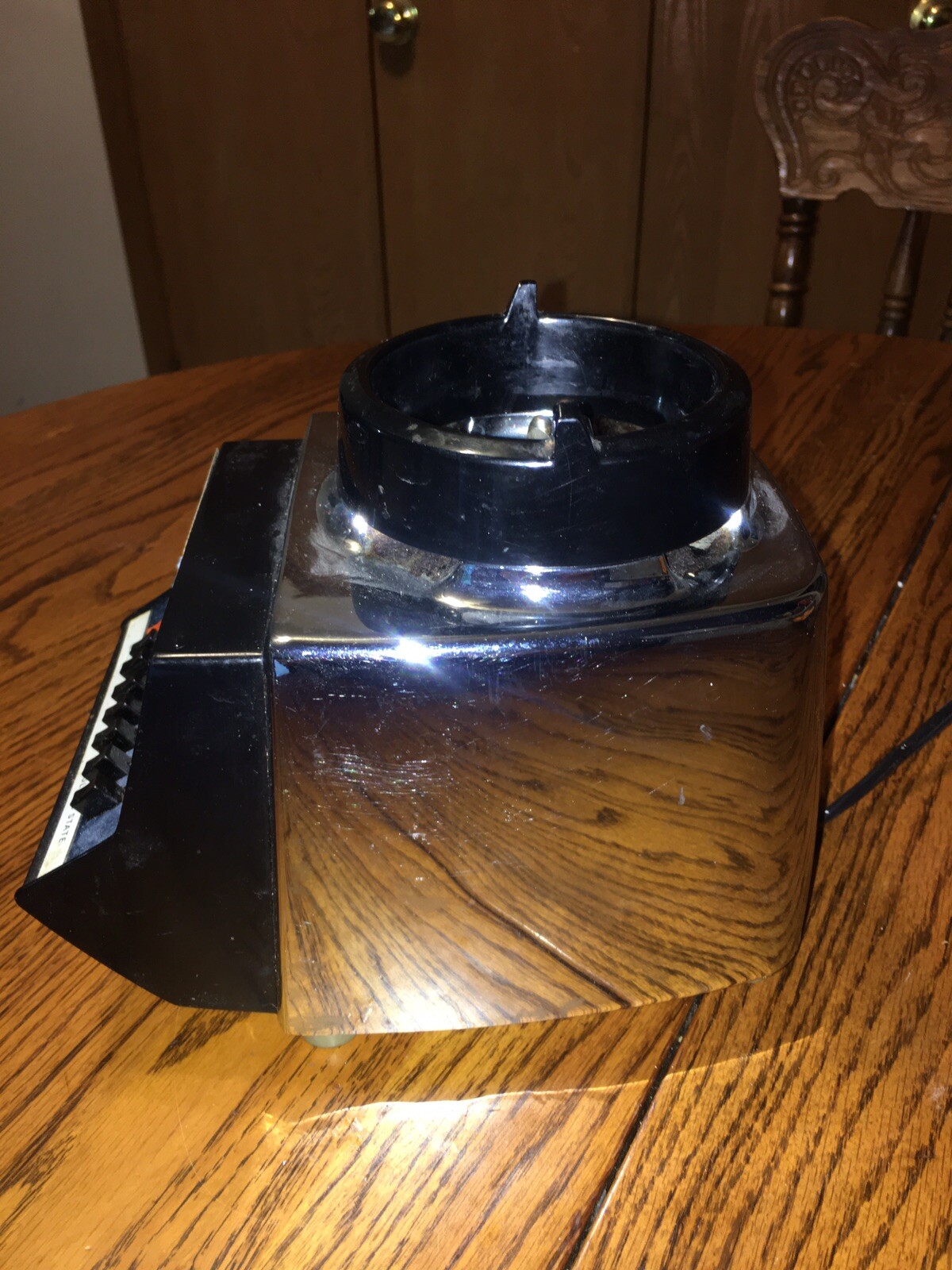 VTG Osterizer PULSE Matic BLENDER Shiny CHROME Black Glass PITCHER ...