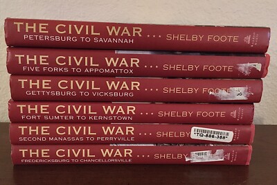 6 Hardcover Book Lot: Shelby Foote "The Civil War: A Narrative" | eBay