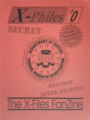 X-Files Fanzine "X-Philes 0" Special Media West Edition GEN Anthology ...