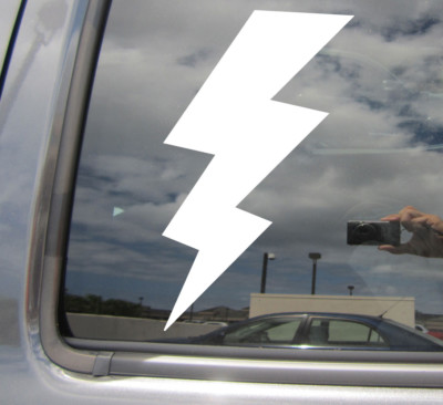 Lightning Bolt Strike Thunder Car Laptop Bumper Window Vinyl Decal ...