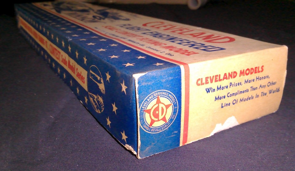 Vintage Cleveland Model Minnow Wood Flying Model Kit Airplane WS 24 ...