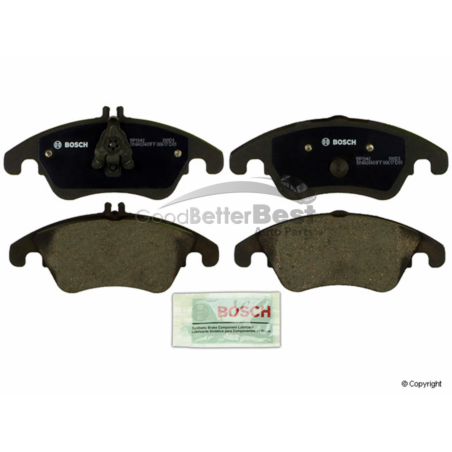 New Bosch Disc Brake Pad Set Front BP1342 0054201320 for Mercedes MB | eBay