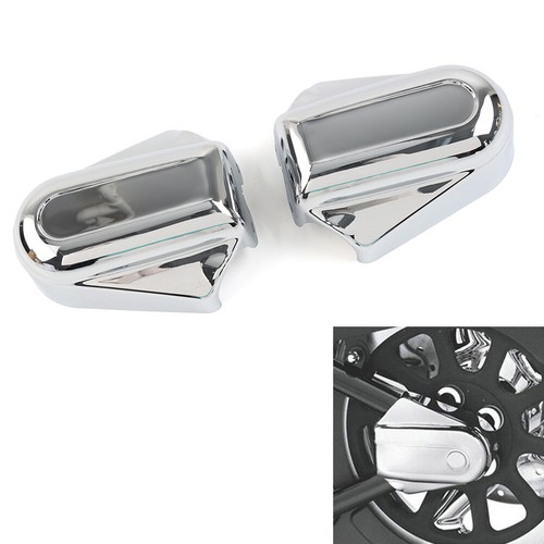 Bar Shield Rear Axle Covers Swingarm Cap For Harley Softail FLSTC FLSTN ...