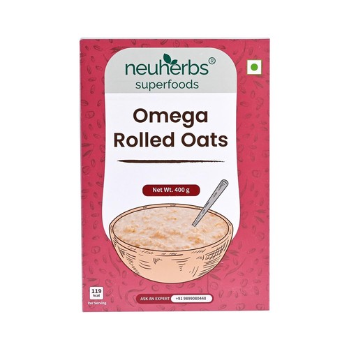 Neuherbs Omega Rolled Oats 400 g - Protein Avoat | Céréales pour le ...