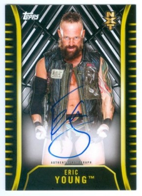 ERIC YOUNG "AUTOGRAPH CARD" TOPPS WWE NXT WRESTLING 2018 SAnitY | eBay UK