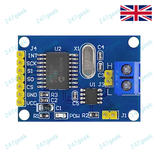 🇬🇧 CAN BUS Transceiver Module Arduino Car OBD2 OBDII MCP2515 8MHZ ...
